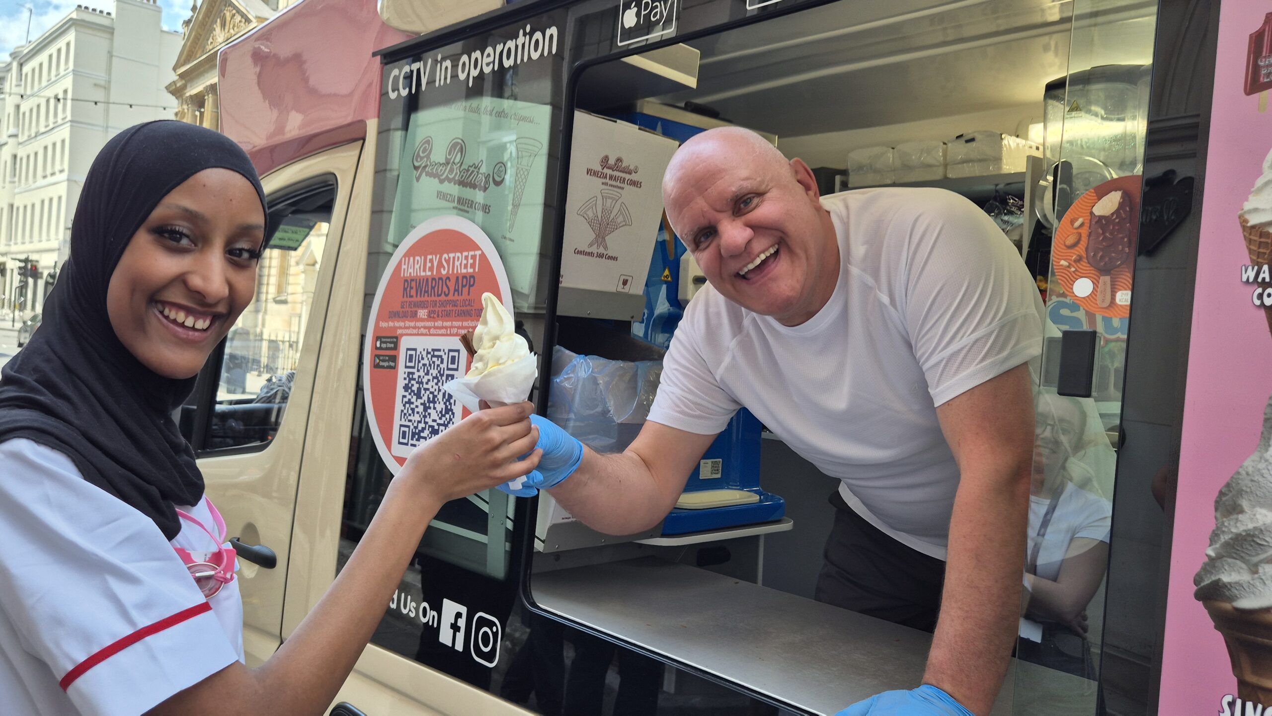Nurses Enjoy Free Ice Cream across Harley Street on International ...